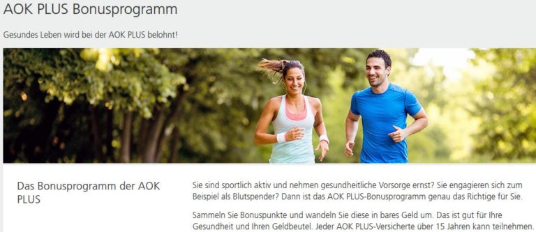 AOK PLUS-Bonusprogramm | patientenrechte-datenschutz.de